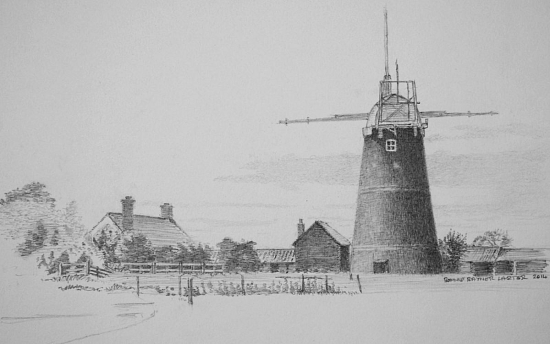 Drawing of a windmill - Drawing Academy