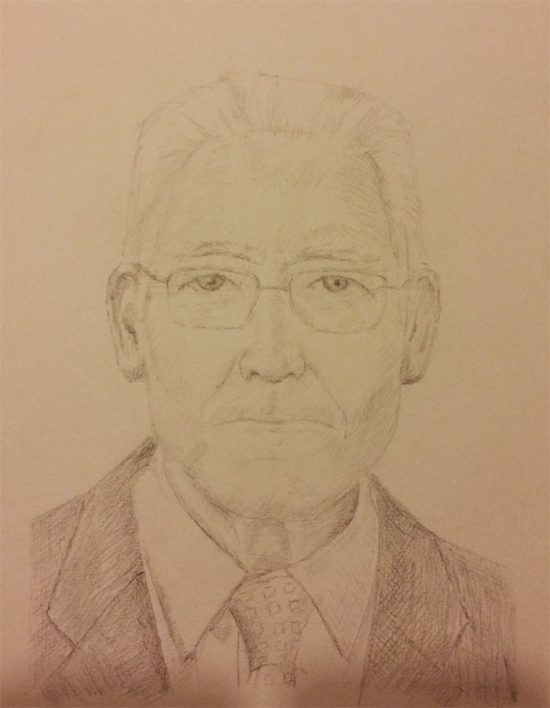 Portrait sketch by Gonzalo, Drawing Academy student - Drawing Academy