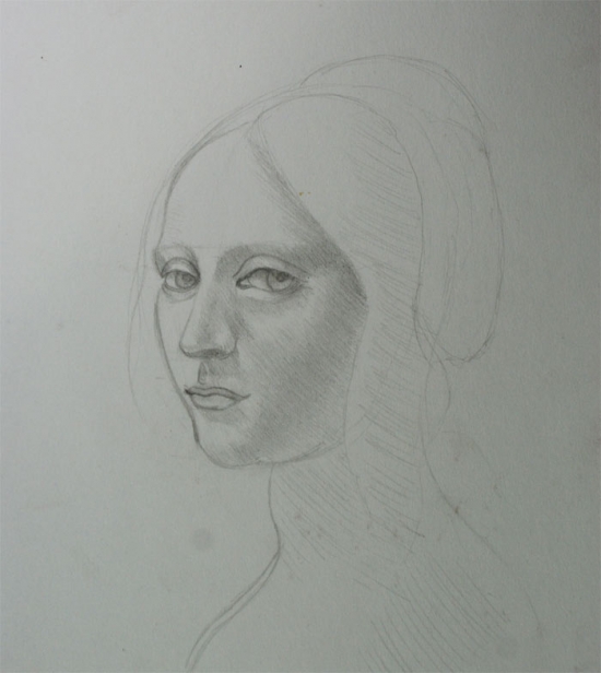 Classical portrait drawings by Carlos, Drawing Academy student ...