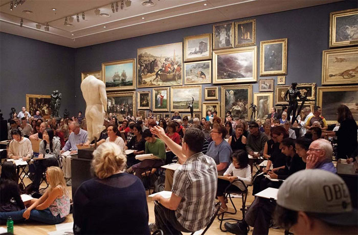 Sketching at Museums and Galleries - Drawing Academy | Drawing Academy