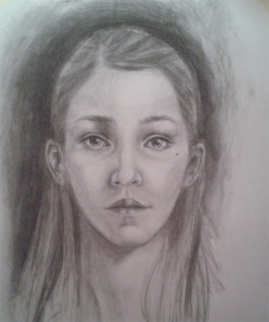 Self portrait by Stefania, Drawing Academy student - Drawing Academy