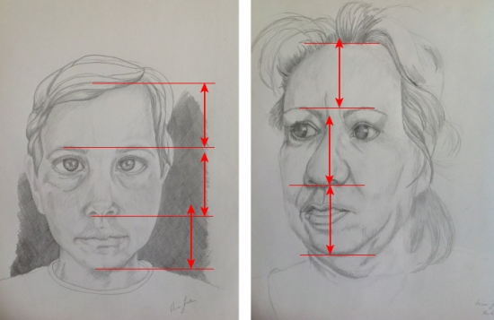 Please critique my portrait drawings - Drawing Academy